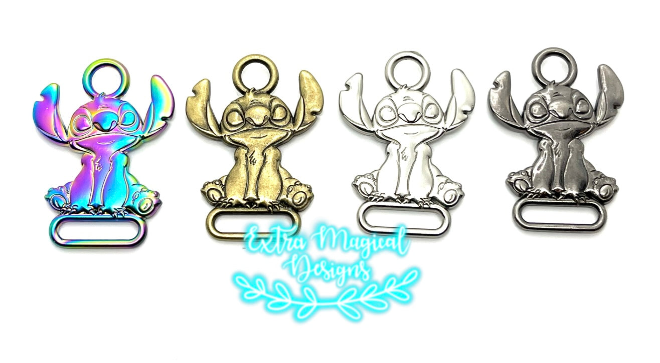 Blue Alien 1 inch Strap Connector – Extra Magical Designs